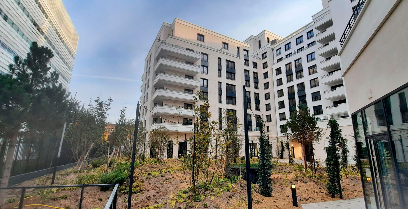 Paris Ouest construction - Nexity - Saint Ouen (93) - DUFAŸ-MANDRE Paysage